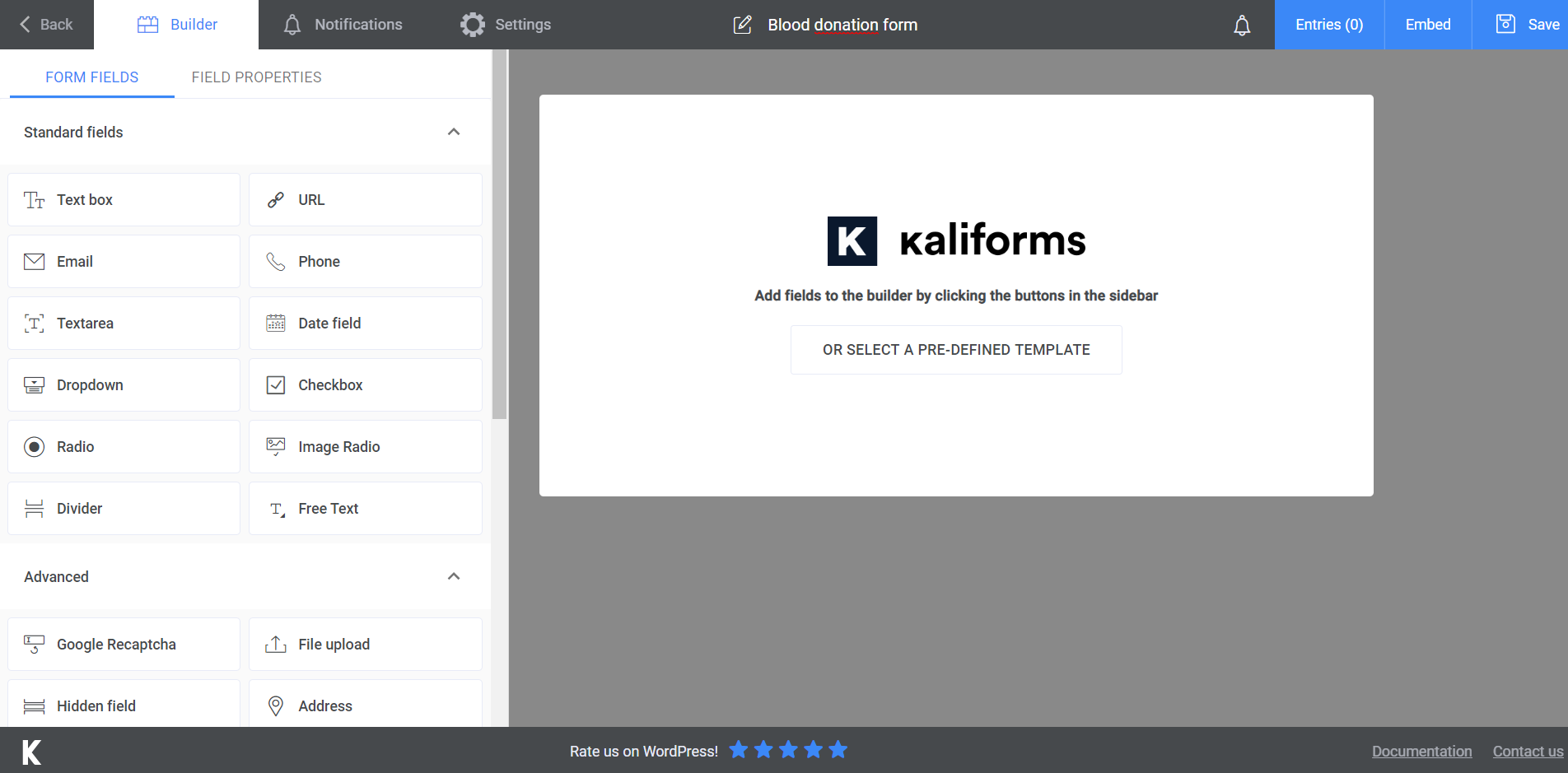 An easy tutorial on how to create a blood donation form in 2021 - Kali ...