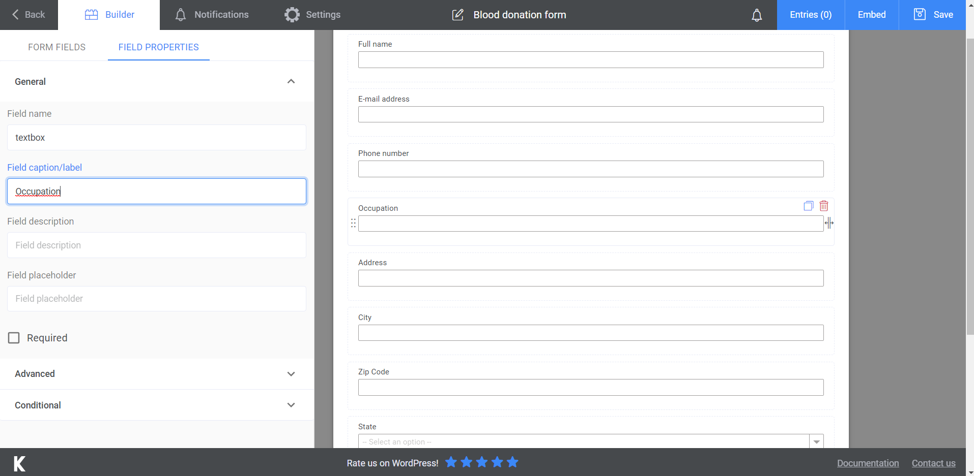 An easy tutorial on how to create a blood donation form in 2021 - Kali ...