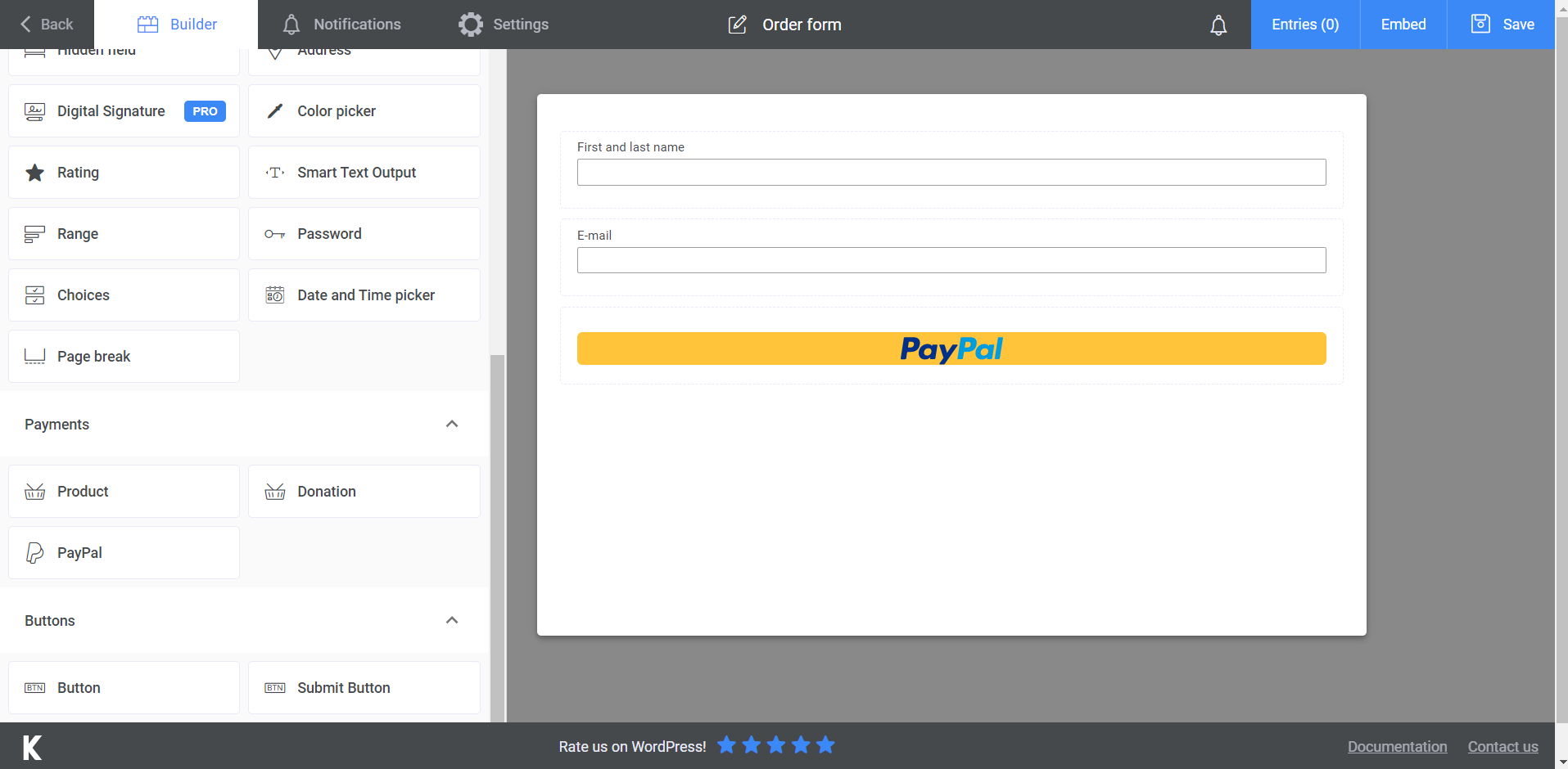 How To Create an Order Form WordPress (The Easy Way)