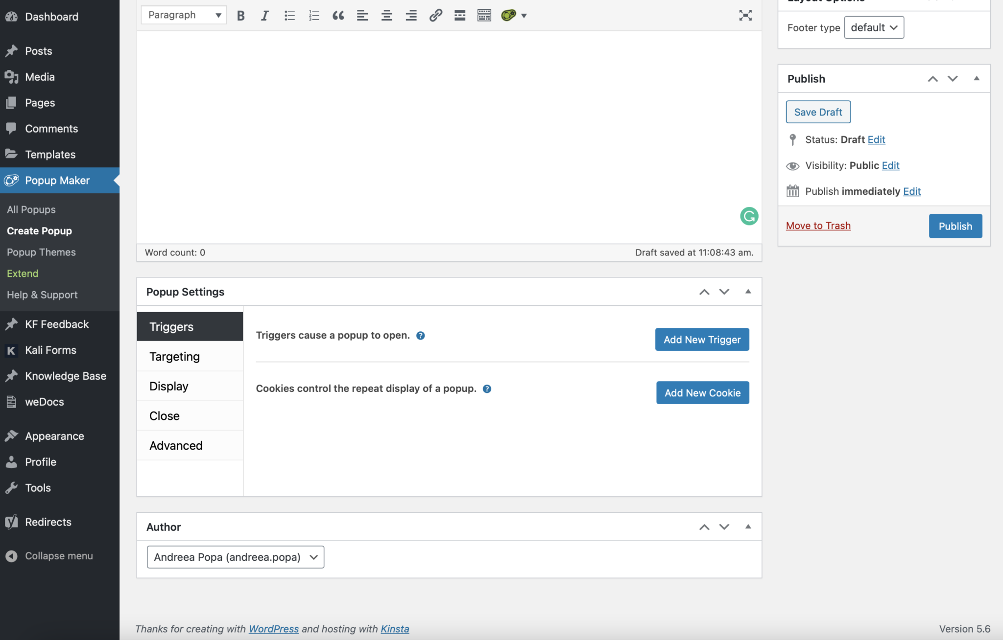 How to add a Popup Form in WordPress - step-by-step - Kali Forms