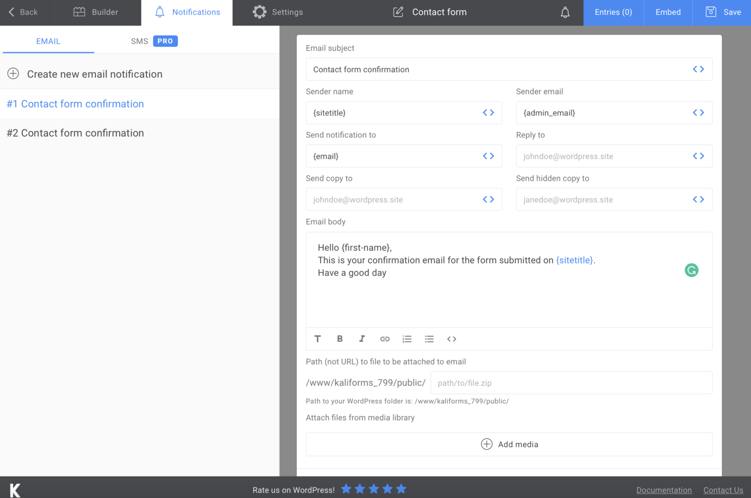 How to add a Popup Form in WordPress - step-by-step - Kali Forms