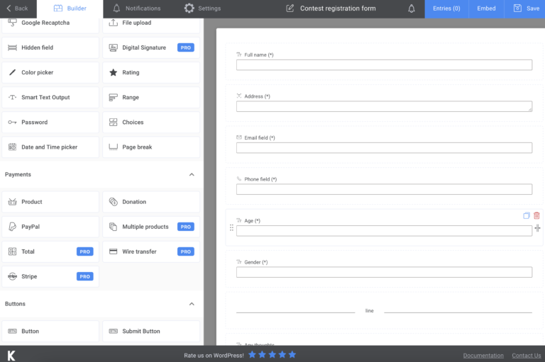 How to create a contest registration form - a complete guide for 2021