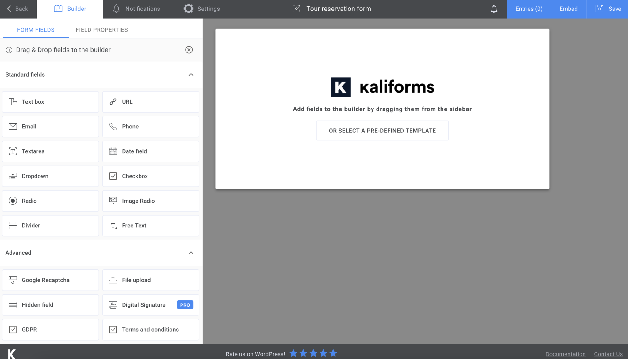 Tour reservation form - a complete tutorial for 2021 - Kali Forms