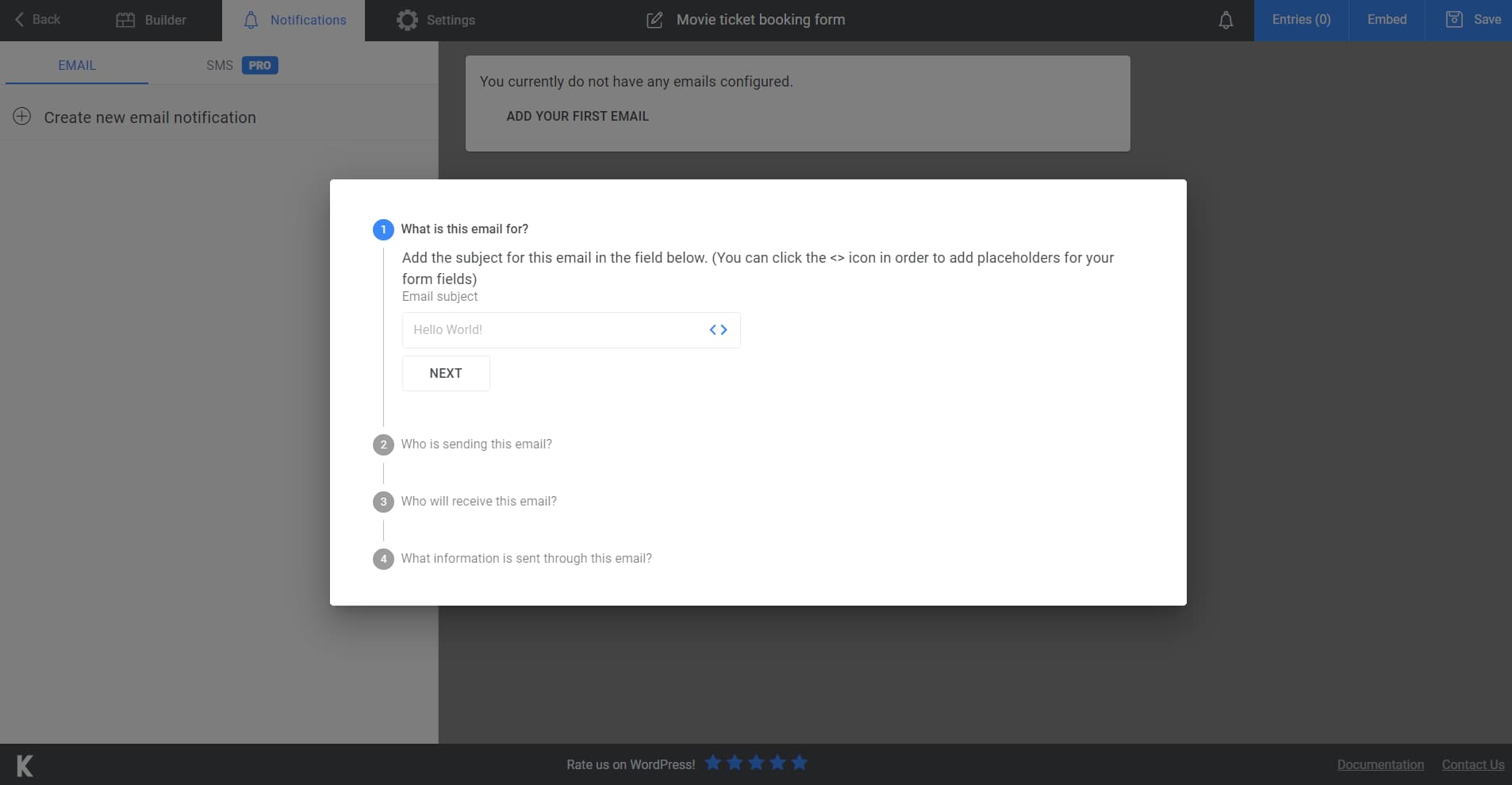 How to create a movie ticket booking form – a guide for 2021 - Kali Forms