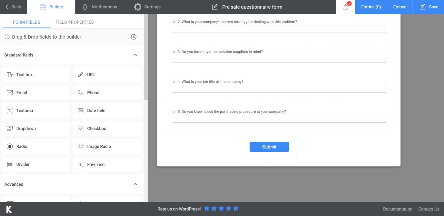 How can a pre sale questionnaire form help your business: how to create ...